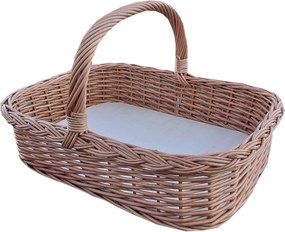 HRADIL velký proutěný podnos 53 x 39 cm Rozměry koše: 55 x 39 x v.po ucho 33 cm,bez 18