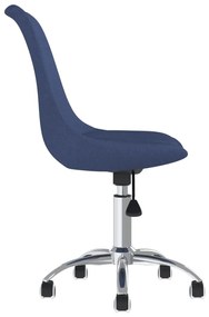 Otočné jídelní židle 4 ks modré textil,  3085380