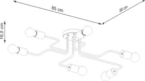 Sollux Lighting Lustr TIMBO 6 bílý