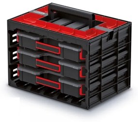 Skříňka s 3 krabičkovými organizéry 41,5 × 29 × 29 cm
