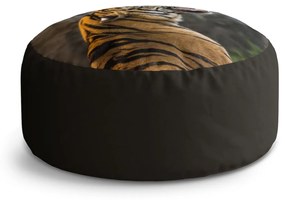 Sablio Taburet Circle Řvoucí tygr: 40x50 cm