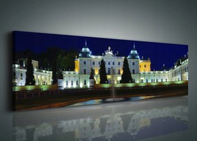 Obraz 145x45 Noční palác osvětlená architektura odraz ve vodě noční
