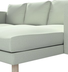 Potah na pohovku IKEA Norsborg 3-místná se šezlongem barva modrá látka pletený vzor
