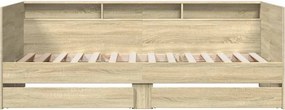 Válenda se zásuvkami bez matrace dub sonoma 100 x 200 cm 3280841