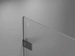 Mexen Lunar-F Duo, sklápěcí sprchový kout 100 x 80 cm, 8mm čiré sklo, profil grafit broušený, 836-100L-080P-66-00