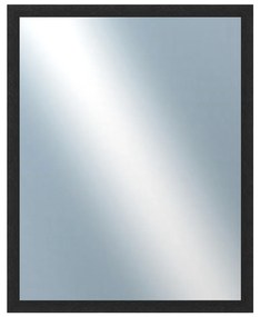 DANTIK - Zarámované zrcadlo - rozměr s rámem cca 40x50 cm z lišty KASETTE černá (2759)