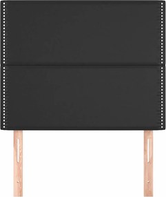 Čelo postele černé 100x5x118/128 cm umělá kůže 3116276