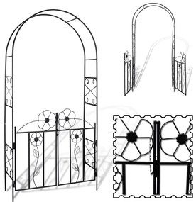 vidaXL Zahradní oblouk dveře