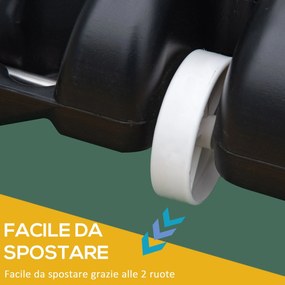 HOMCOM Basketbalový koš pro dospělé s nastavitelnou PVC tabulí 90x60x260-310cm a integrovanými kolečky Bílý