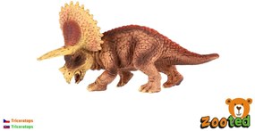 Triceratops malý dinosaurus zooted plast 14cm