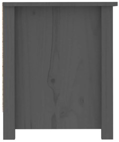 Botník šedý 110 x 38 x 45,5 cm masivní borovice - Default Title