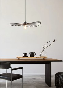 Matně černé závěsné svítidlo ø 60 cm Chapeau – Reality