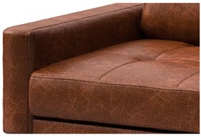 Rohová pohovka musso tufted 248 cm cognac pravá MUZZA