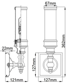 Elstead FE-PAYN-OR1-BATH - LED Koupelnové svítidlo PAYNE 1xG9/3W/230V IP44
