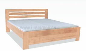 Lucatec Dřevěná postel Roland 200x90 Jádrový buk