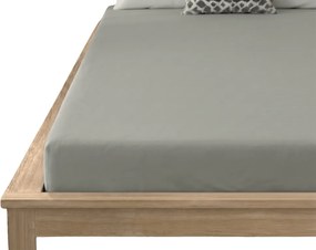 Prostěradlo z mikrovlákna MICROVELLE světle šedé 90x200 cm