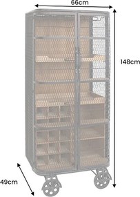 Designová barová skříňka Quetzal 148 cm borovice
