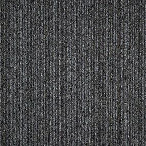 Tapibel, Kobercový čtverec Coral Lines 60345-50 šedo-černý 50 x 50 cm, chodba / předsíň