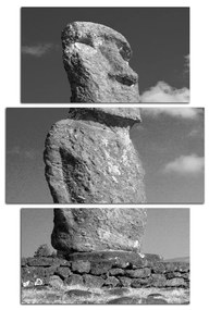 Obraz na plátně - Ahu Akivi moai - obdélník 7921ČC (105x70 cm)
