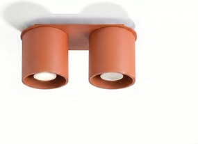 Sollux Lighting Stropní svítidlo ORBIS 2 okrově červené