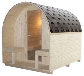 RAKOUSKÝ produkt - Venkovní sauna ISLAND - XL pro 4 osoby 189x220x200 (F90220)