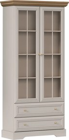 KORA s | vitrína KRW2 | 88 cm | kašmír/dub mavelia
