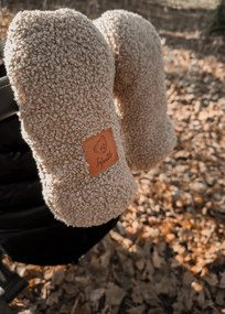 Inf Rukavice na kočárek Lamb – hnědá