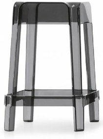 PEDRALI - Nízká barová židle RUBIK 582 DS - transparentní kouřová