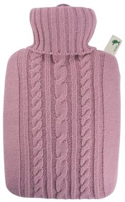 Termofor Hugo Frosch Classic pletený obal, 1,8 l, růžová