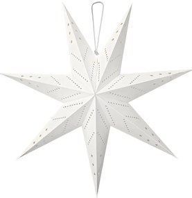 Tutumi Papírová hvězda LED podsvícená, průměr 60cm, bílá