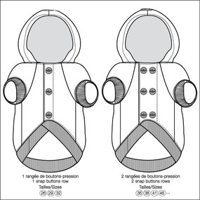MILK&PEPPER Mikina pro buldočky Ewen Marine Velikost: 38L