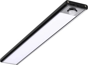 LED Solution Černé nábytkové LED svítidlo 60cm 2,5W s pohybovým čidlem 2967