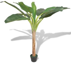 vidaXL Umělá rostlina banánovník s květináčem 150 cm zelený