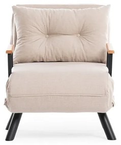 Designové rozkládací křeslo Hilarius III krémové