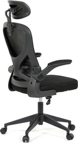 Ergonomická kancelářská židle ALEXANDRE - černá síťovina