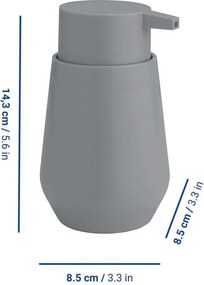 Šedý plastový dávkovač mýdla 360 ml Vara – Allstar