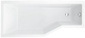 BESCO Asymetrická vana ESTE Nožičky k vaně - S nožičkami, Rozměr vany - 170 × 75 cm, Způsob provedení - Levé - VANEST17L+OLVPINOZ
