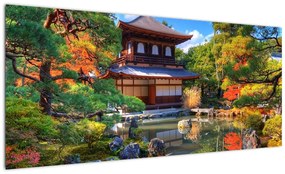 Japonská zahrada - obraz (100x40cm)
