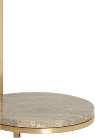 Kulatý odkládací stolek s mramorovou deskou ø 26 cm Leda – Light &amp; Living