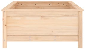 Zahradní truhlík 82,5 x 82,5 x 39 cm masivní borové dřevo - Default Title