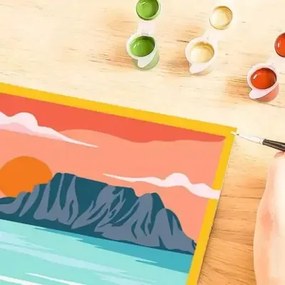 Ravensburger CreArt Západ slunce na pláži – malování podle čísel / od