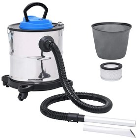 Vysavač na popel s HEPA filtrem 1200 W 20 l nerezová ocel 147679