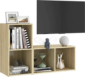 TV skříňky 2 ks dub sonoma 72 x 35 x 36,5 cm kompozitní dřevo 3079946