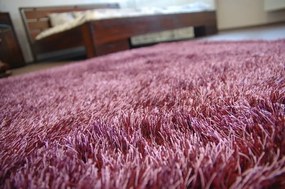 Kusový koberec LOVE SHAGGY fialový