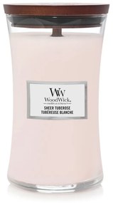WoodWick Svíčka Sheer Tuberose váza velká, 609,5 g