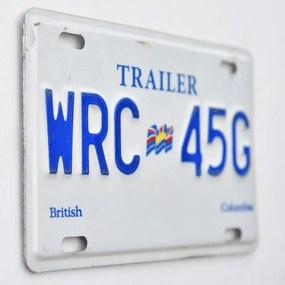 Kanadská SPZ British Columbia Trailer WRC 45G