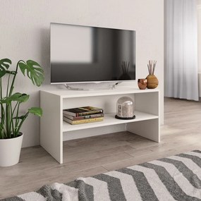 TV stolek bílý 80 x 40 x 40 cm kompozitní dřevo