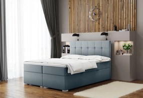 Expedo Čalouněná postel boxspring NORIS + topper, 120x200, matt velvet 83