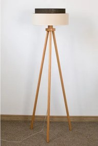 Brilagi - LED Stojací lampa BOHO STYLE 1xE27/15W/230V krémová/hnědá