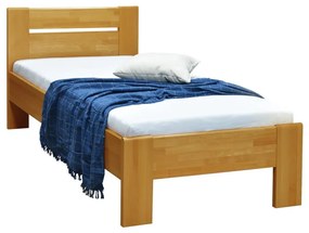 Jednolůžková postel AMBER 90x200 cm ořech světlý 8590828019275